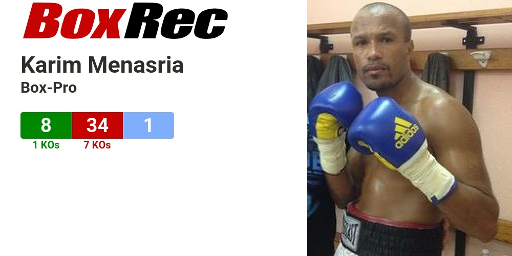 BoxRec: Karim Menasria