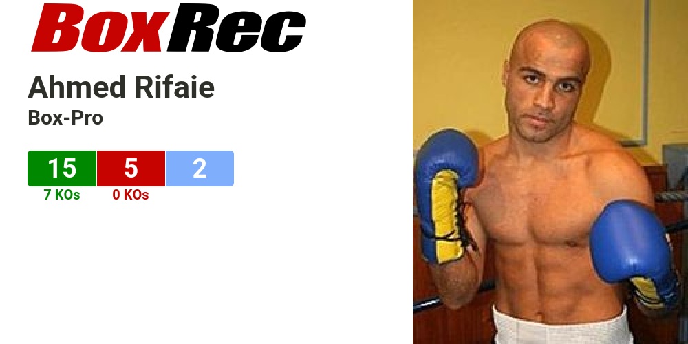 BoxRec: Ahmed Rifaie