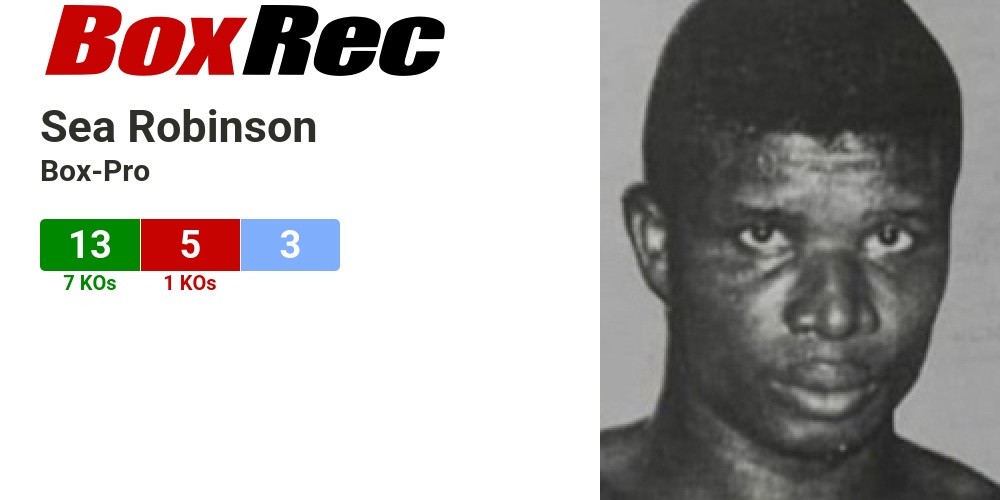 BoxRec: Sea Robinson
