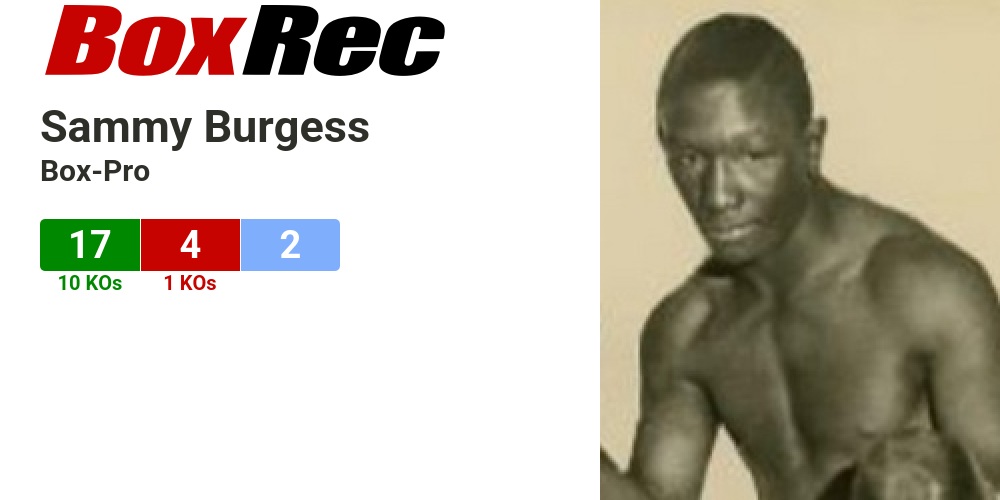 BoxRec: Sammy Burgess
