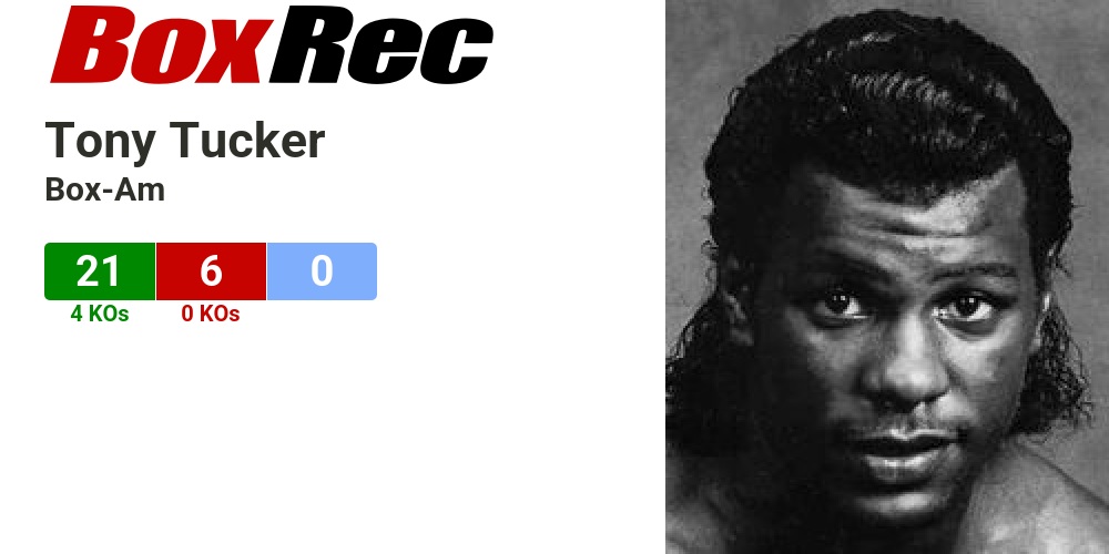 BoxRec: Tony Tucker