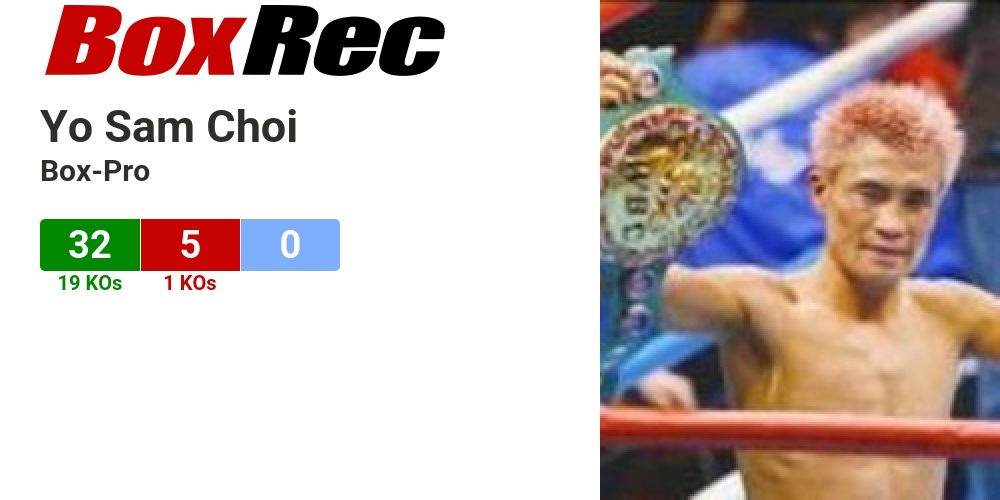 BoxRec: Yo Sam Choi
