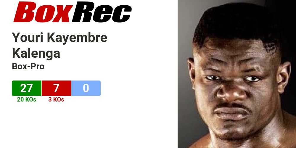 BoxRec: Youri Kayembre Kalenga