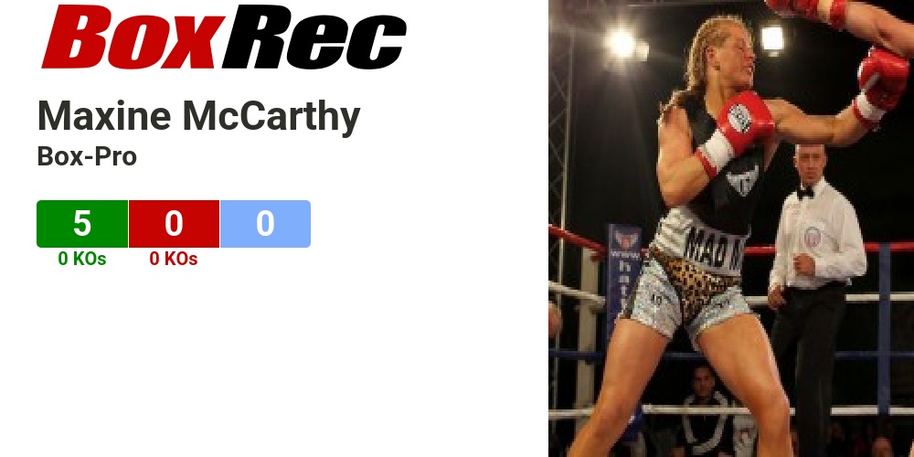 BoxRec: Maxine McCarthy