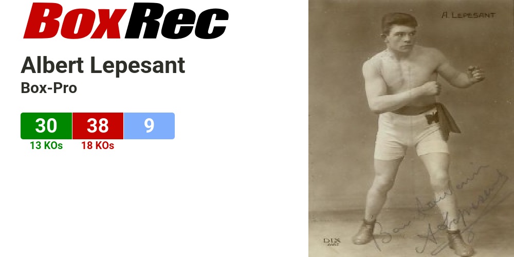 BoxRec: Albert Lepesant