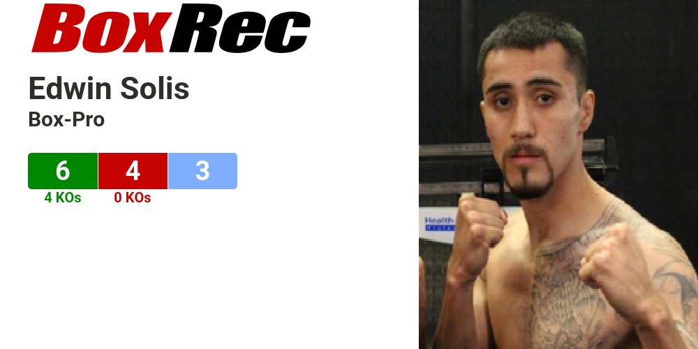 BoxRec: Edwin Solis