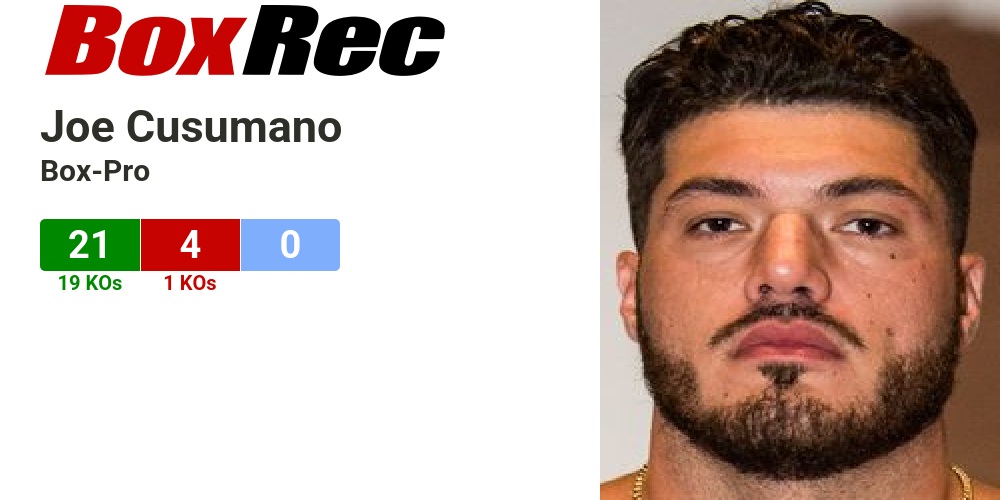 BoxRec: Joe Cusumano