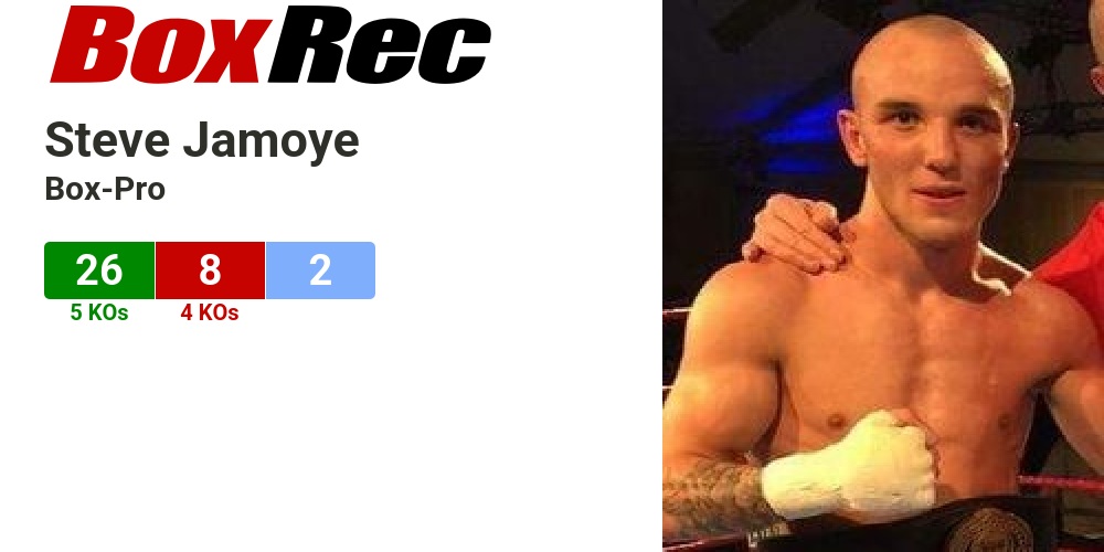 BoxRec: Steve Jamoye