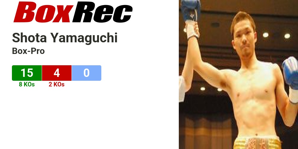 BoxRec: Shota Yamaguchi