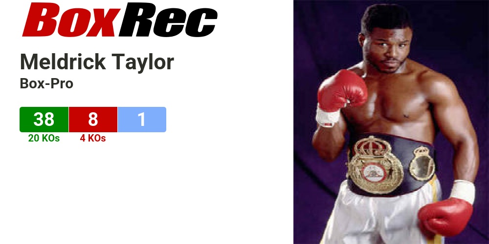 BoxRec: Meldrick Taylor