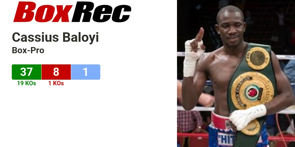 BoxRec: Cassius Baloyi