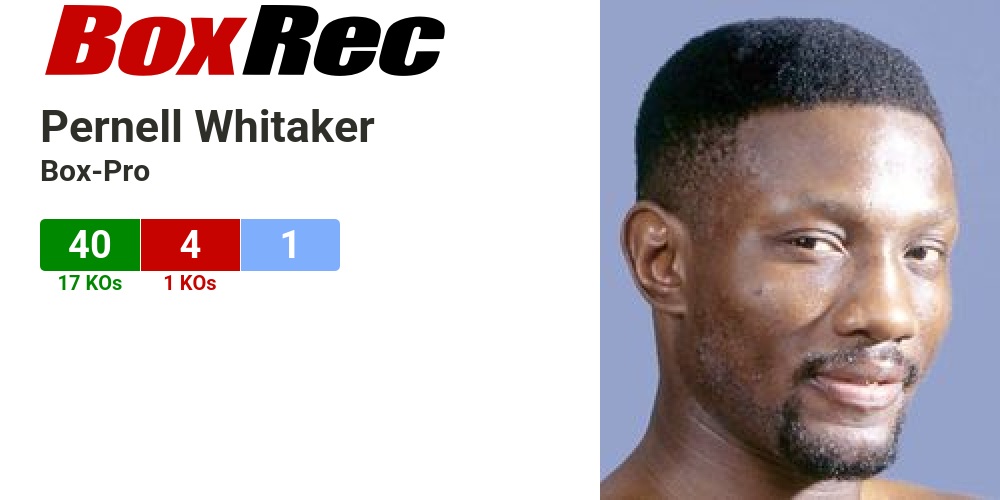 BoxRec: Pernell Whitaker