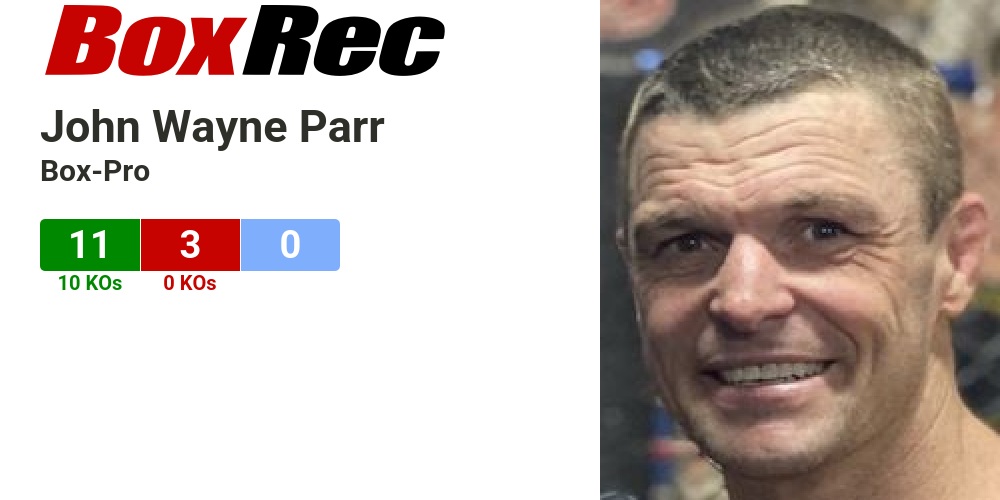 BoxRec: John Wayne Parr