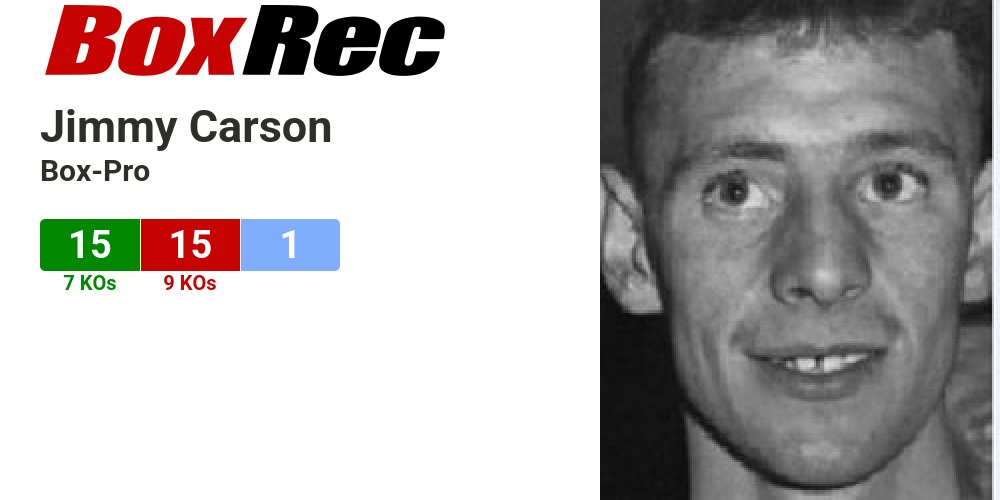 BoxRec: Jimmy Carson
