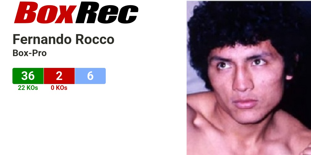 BoxRec: Fernando Rocco