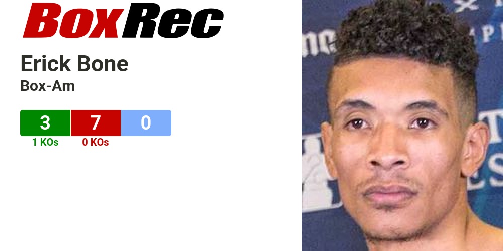BoxRec: Erick Bone
