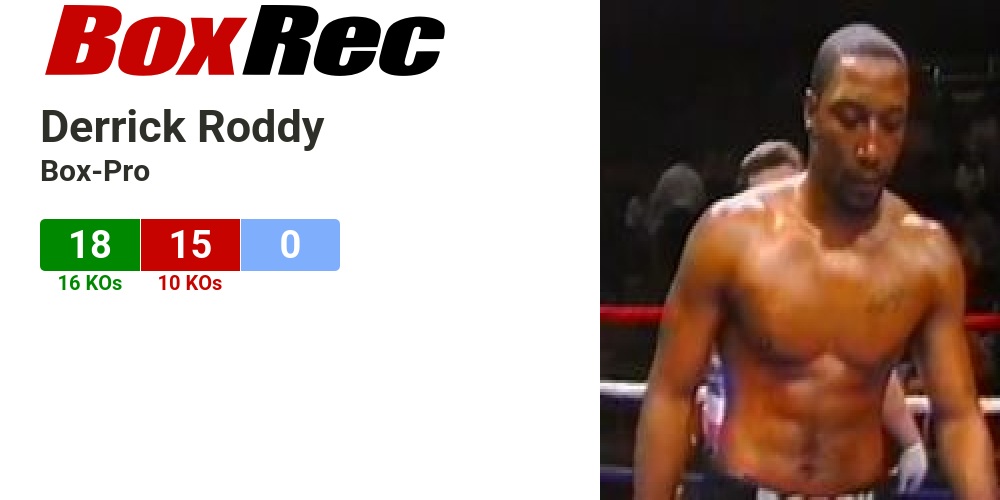 BoxRec: Derrick Roddy