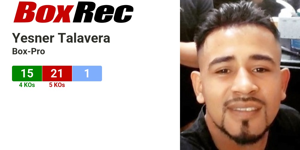 BoxRec: Yesner Talavera