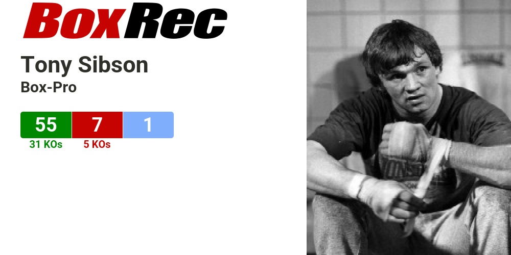 BoxRec: Tony Sibson