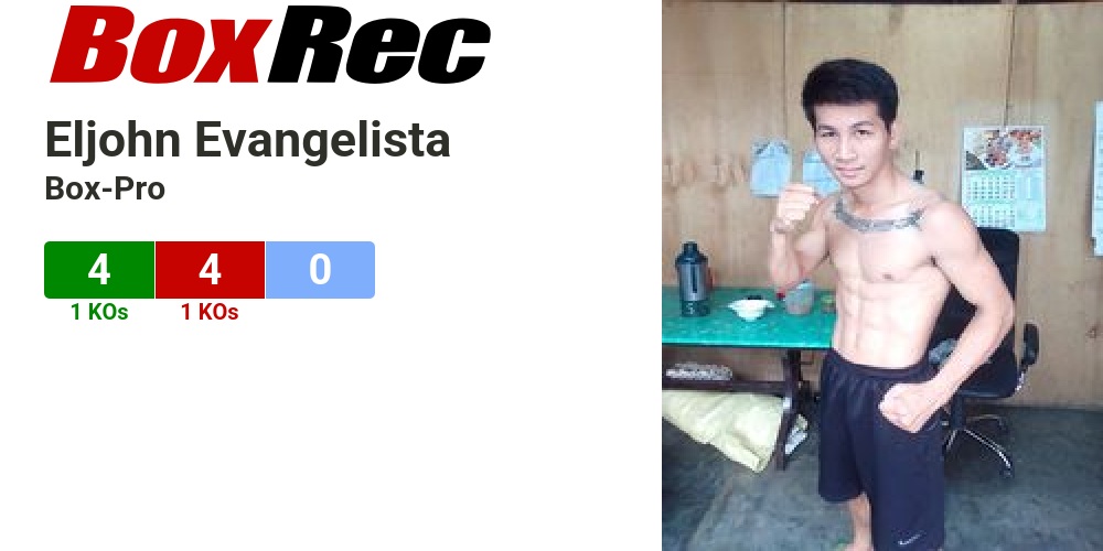 BoxRec: Eljohn Evangelista