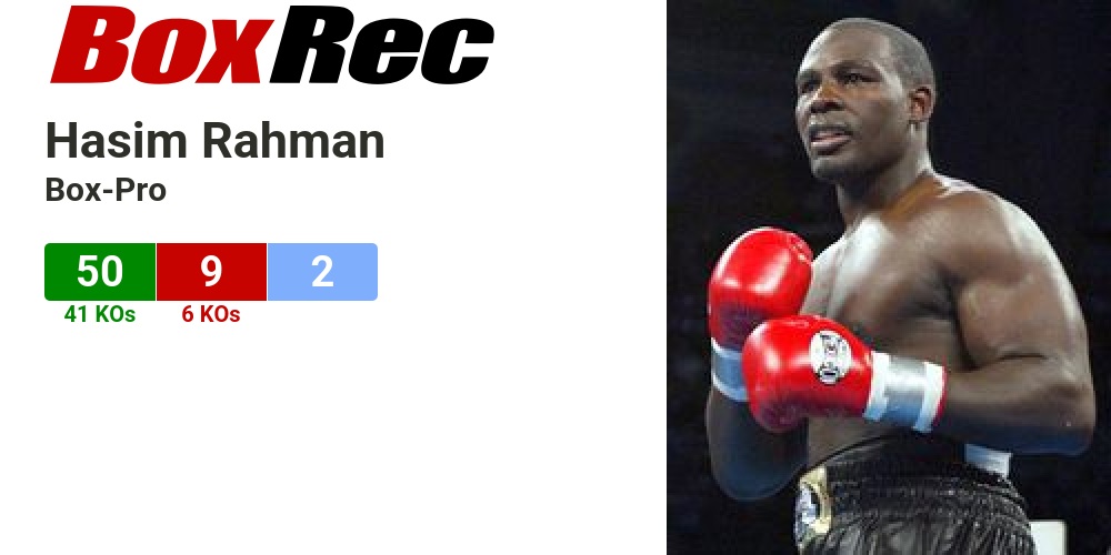 BoxRec: Hasim Rahman