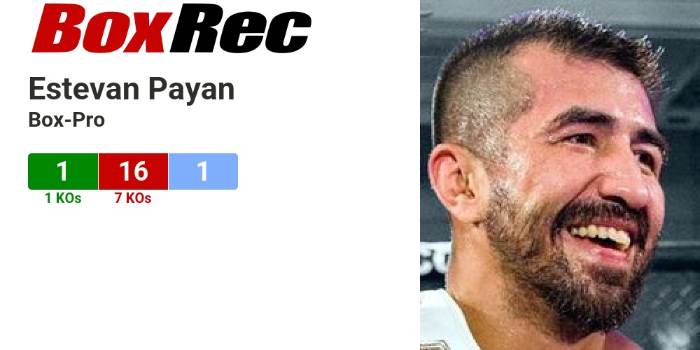 BoxRec: Estevan Payan