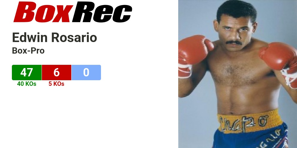 BoxRec: Edwin Rosario
