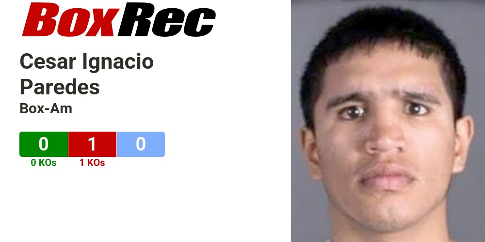 BoxRec: Cesar Ignacio Paredes