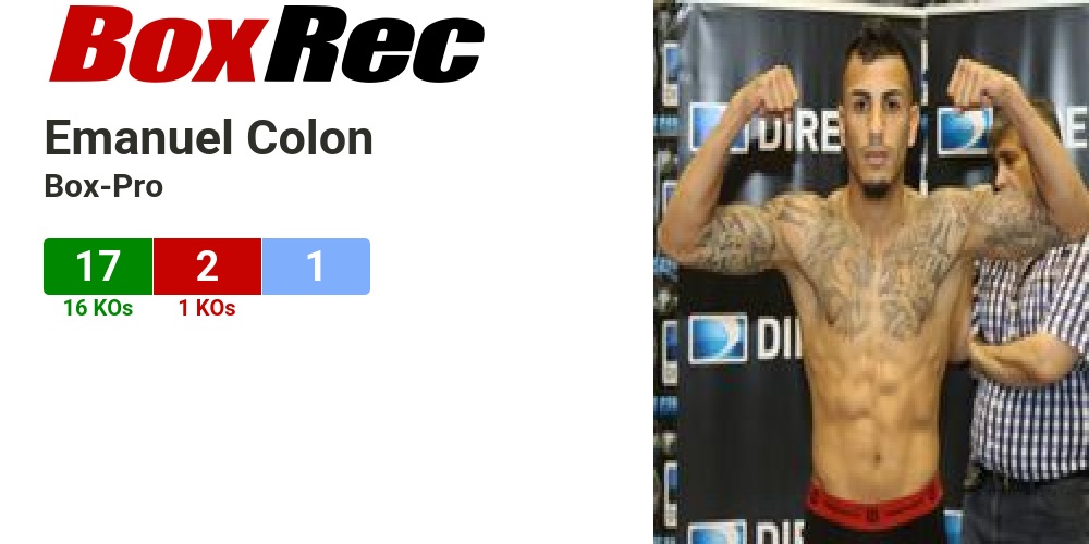 BoxRec: Emanuel Colon