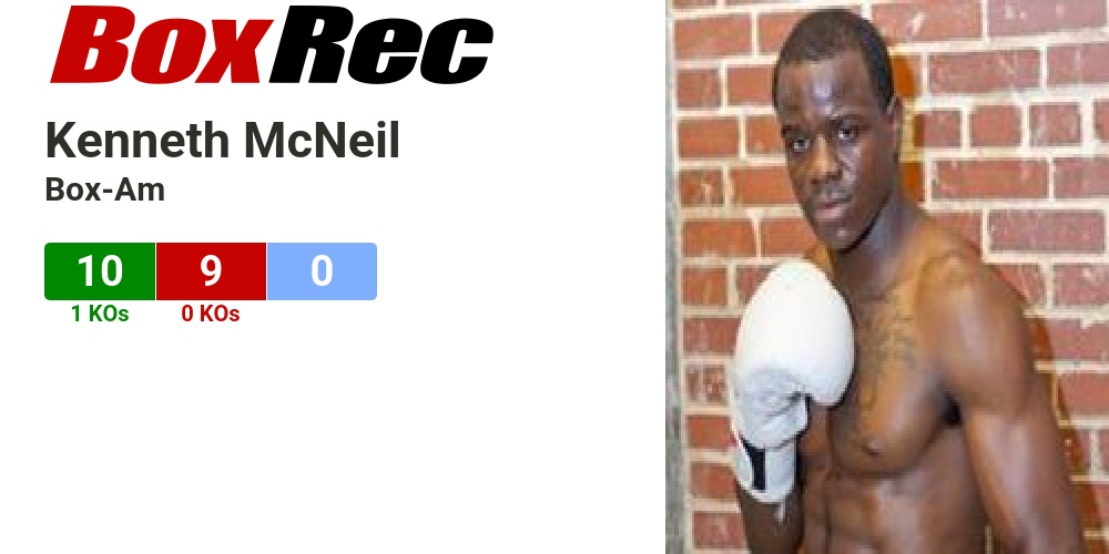 BoxRec: Kenneth McNeil