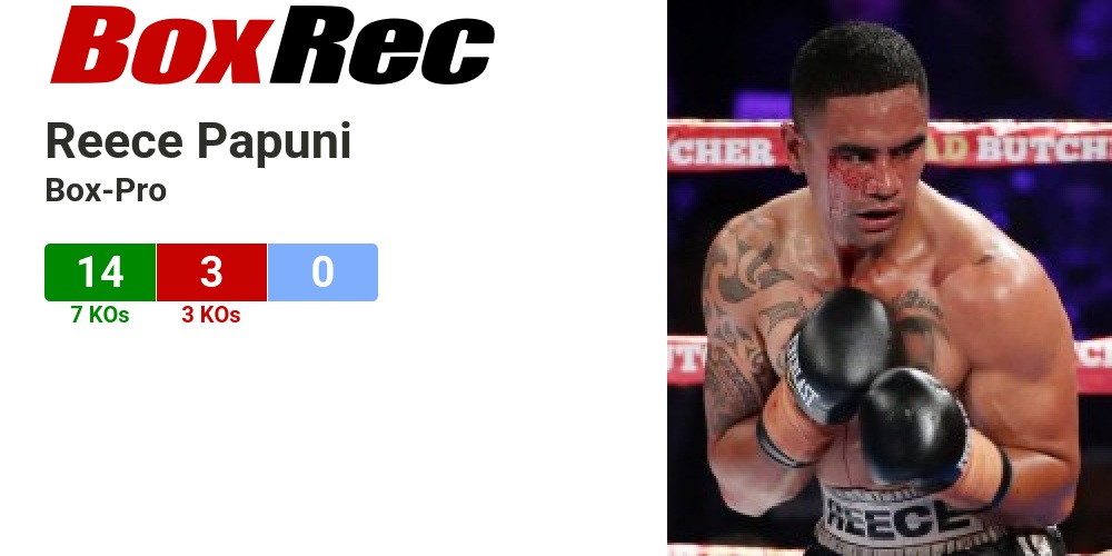 BoxRec: Reece Papuni