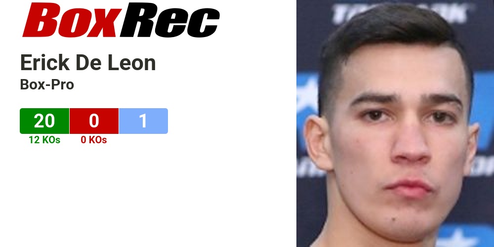 BoxRec: Erick De Leon