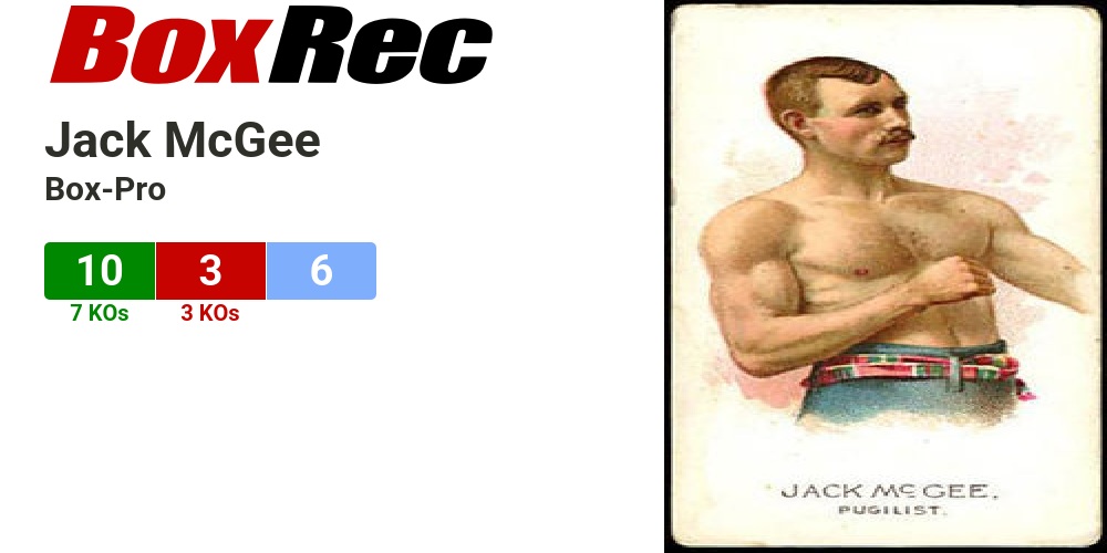 BoxRec: Jack McGee