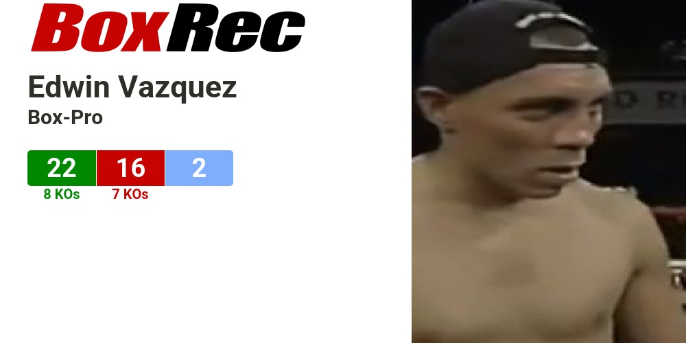 BoxRec: Edwin Vazquez