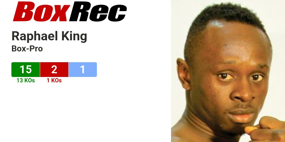 BoxRec: Raphael King