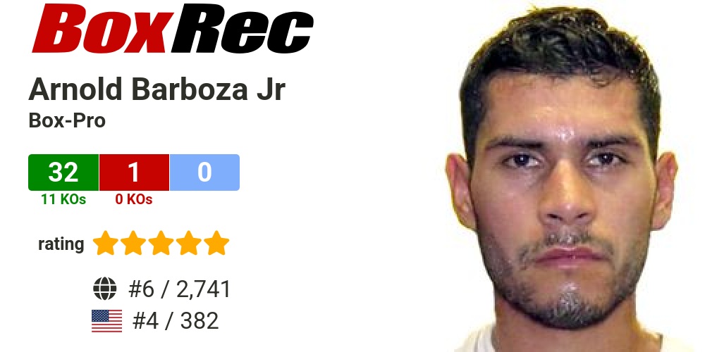 BoxRec: Arnold Barboza Jr