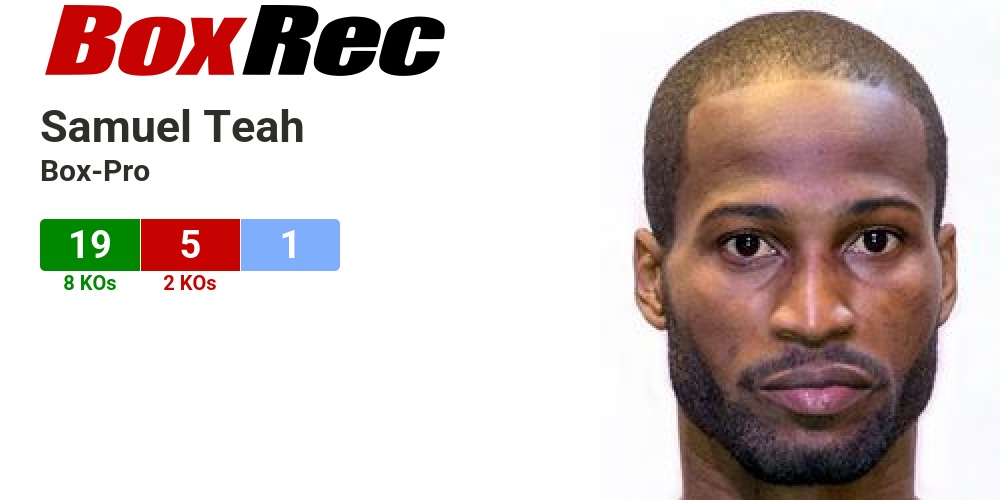 BoxRec: Samuel Teah