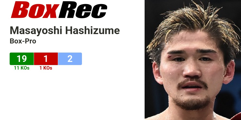 BoxRec: Masayoshi Hashizume