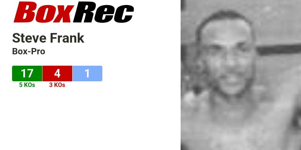 BoxRec: Steve Frank