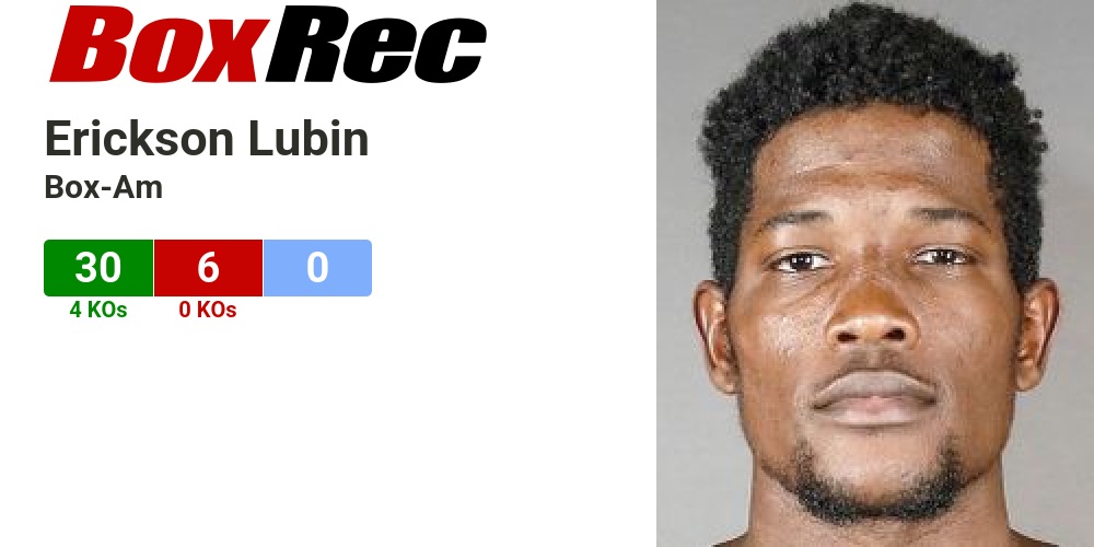 BoxRec: Erickson Lubin