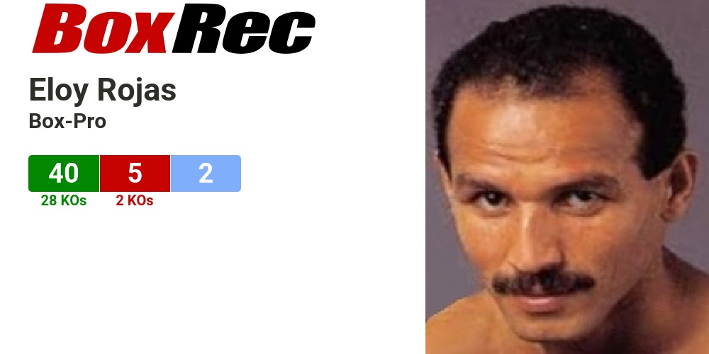 BoxRec: Eloy Rojas