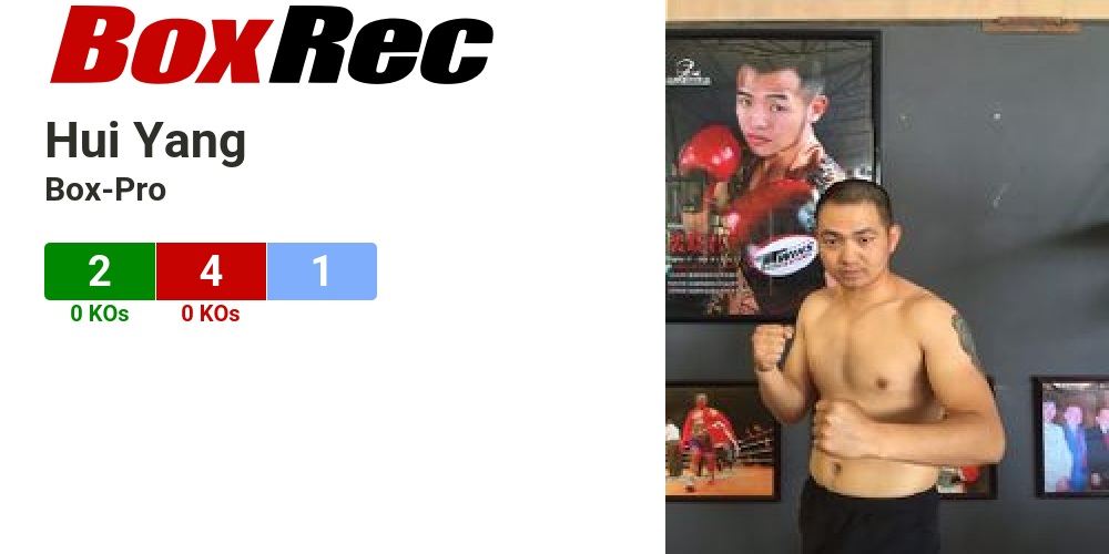 BoxRec: Hui Yang