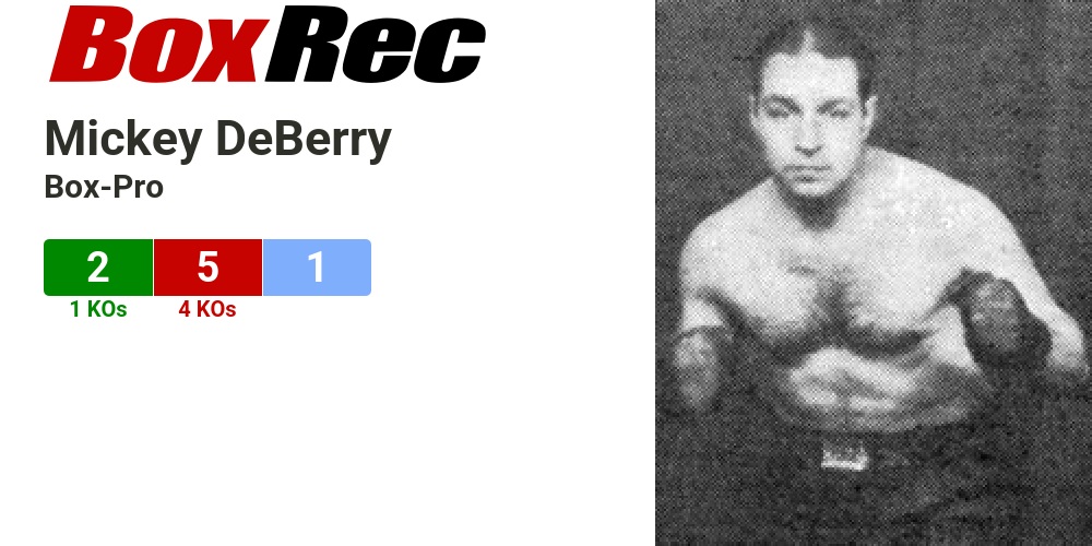 BoxRec: Mickey DeBerry