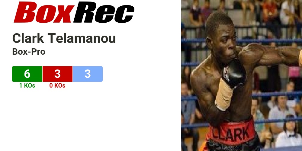 BoxRec: Clark Telamanou