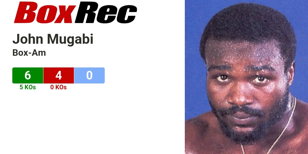 BoxRec: John Mugabi