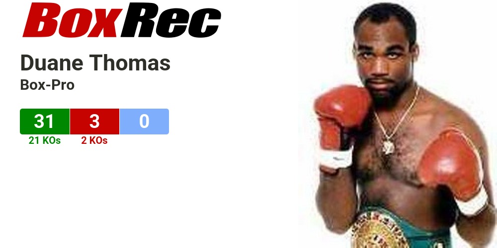 BoxRec: Duane Thomas