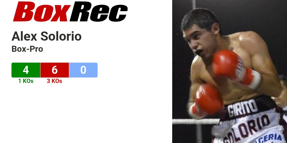 BoxRec: Alex Solorio