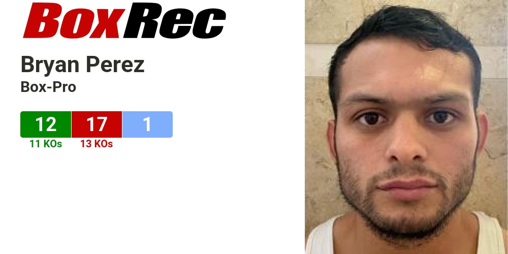 BoxRec: Bryan Perez