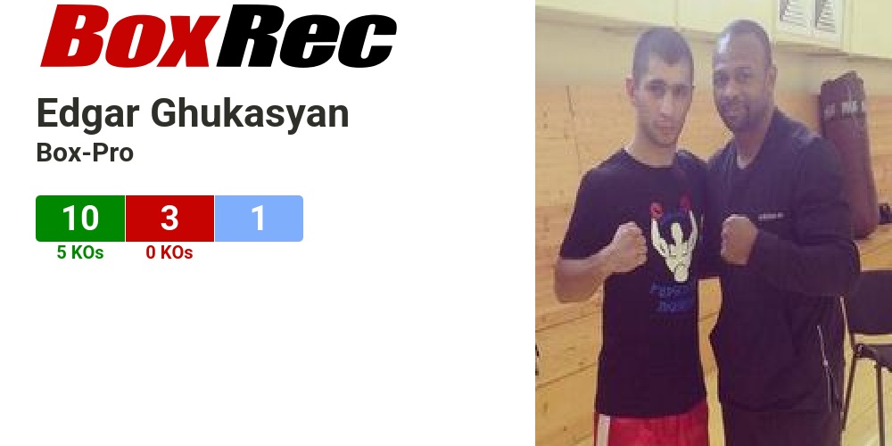 BoxRec: Edgar Ghukasyan