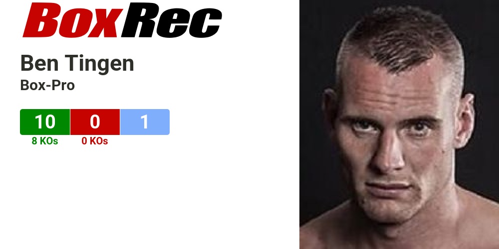 BoxRec: Ben Tingen